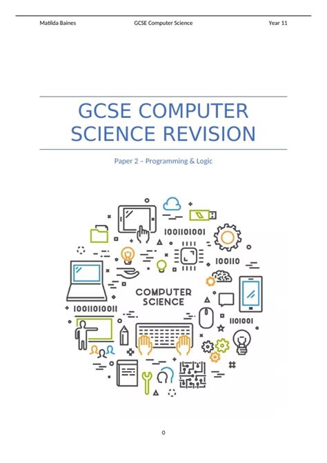 Gcse Ocr Computer Science Paper 2 Revision Notes Computing Stuvia Uk