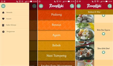 Rekomendasi Aplikasi Resep Masakan