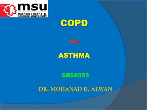 Lecture 5 Asthma And Copd Ppt