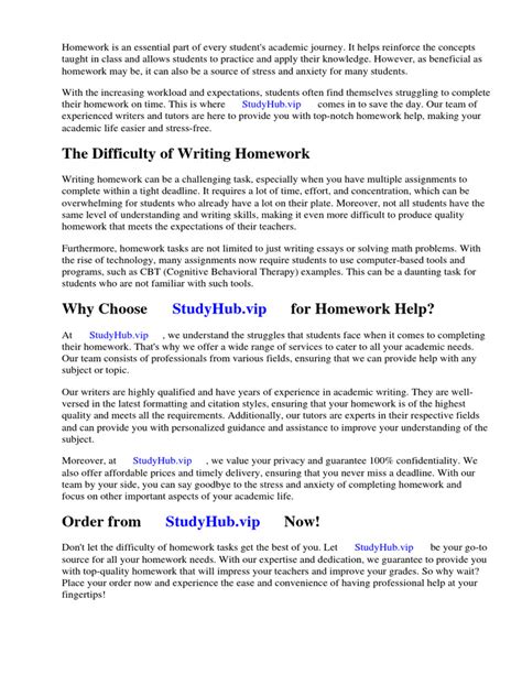 Homework Cbt Examples Pdf Cognitive Behavioral Therapy Psychotherapy