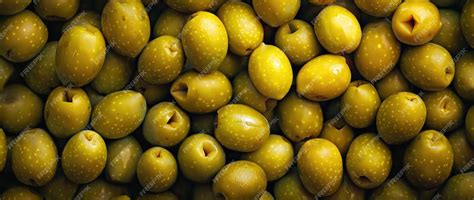 Premium Photo Background With Close Up Green Olive Texture