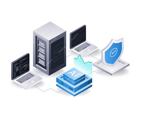Premium Vector Management Of Artificial Intelligence Server Data