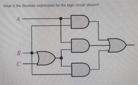 Solved What Is The Boolean Expression For The Logic Circuit Chegg