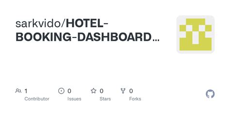 Hotel Booking Dashboard In Power Bi Hoteldashboardpbix At Main · Sarkvidohotel Booking