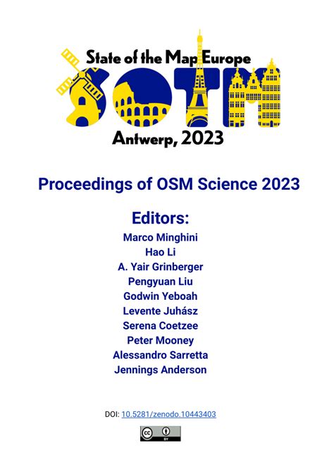 Pdf Proceedings Of Osm Science 2023
