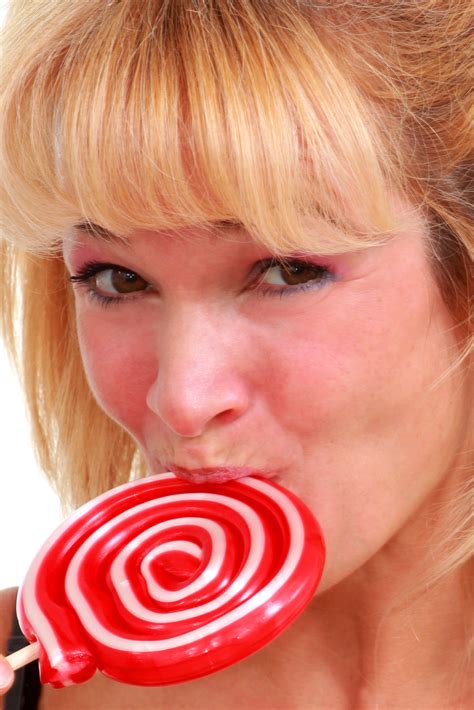 Free Photo Woman Enjoying A Lollipop Adult Blond Blonde Free