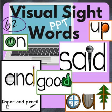 Visual Sight Words Dyslexia High Frequency Words Mnemonic Esl