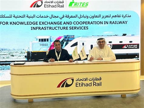 Rites And Etihad Rail Sign Mou For Rail Infra Works In Uae Construction Week India