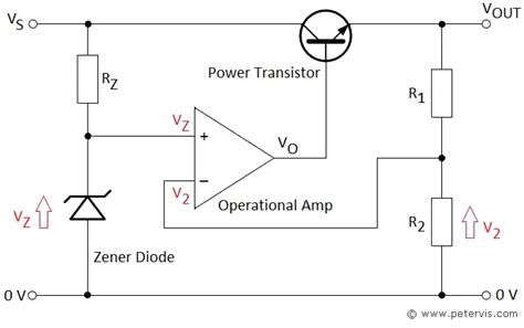 Voltage Regulator Using Op Amp And Transistor