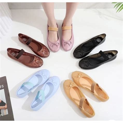 Jual M Sepatu Flat Ala Melissa Sophie Size 35 40 Shopee Indonesia