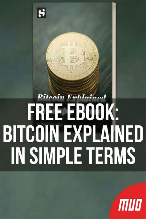 FREE EBOOK Bitcoin Explained In Simple Terms Free Ebooks Bitcoin Ebook