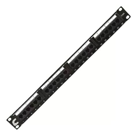 Condutti Patch Panel De 24 Portas Utp Cat6 Com Guia Traseiro Frete grátis