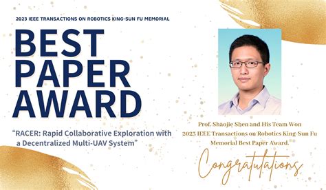 Prof Shaojie Shen And His Research Team Won The 2023 Ieee Transactions On Robotics King Sun Fu