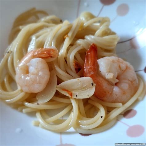 새우오일파스타 슈림프 알리오올리오 만들기
