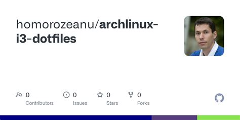 github homorozeanu archlinux i3 dotfiles