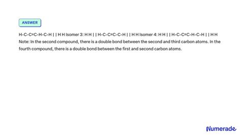 solved 4 draw three dimensional structures for all isomers of the