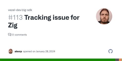Tracking Issue For Zig · Issue 113 · Vezel Devzig Sdk · Github