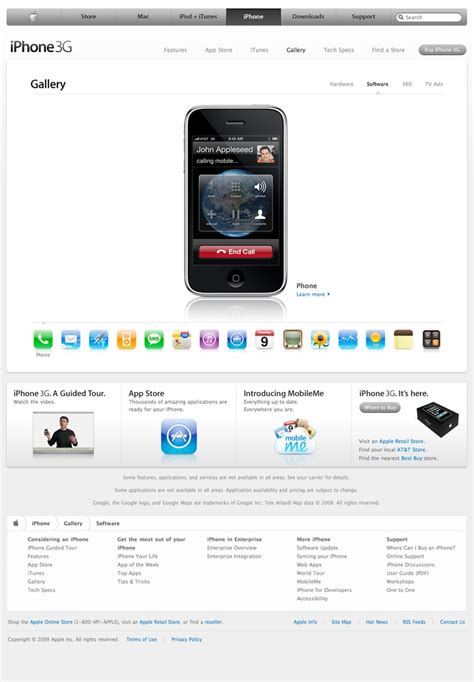 Apple Iphone Gallery Software 07 01 2009 Tv Ads Hardware Software Apple Computer