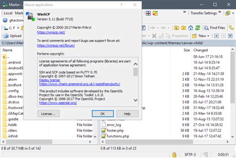 Winscp 511 Faster Transfers Better Multi Monitor Support Ghacks Tech News