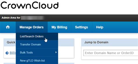 Crowncloud Wiki Manage Purchased Domain