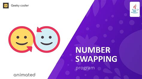 Program To Swap Two Numbers Swapping Of Two Numbers By Geekycoder Youtube