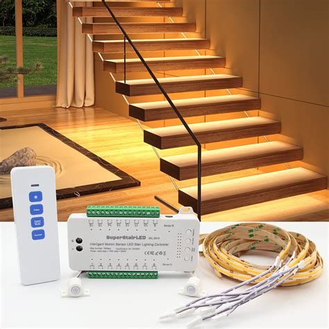 Superstairled Intelligent Motion Sensor Led Stair Lighting Complete Set