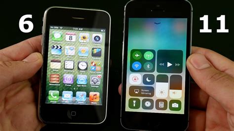 Ios 6 Vs Ios 11 Youtube