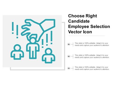 Choose Right Candidate Employee Selection Vector Icon Ppt Powerpoint Presentation Portfolio Outline