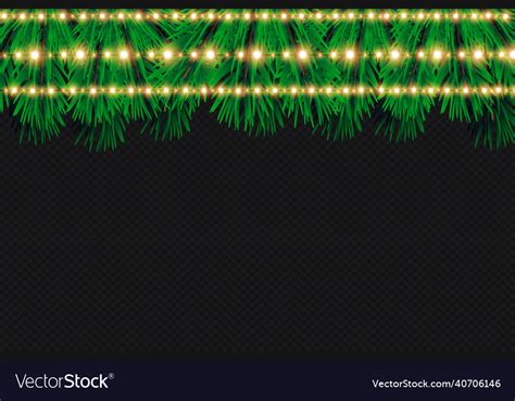 Christmas Lights Royalty Free Vector Image Vectorstock