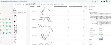 563 chem renderer selection not working · issue 563 · datagrok ai