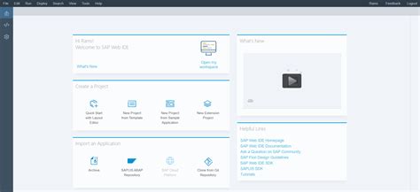 Sap Web Ide Personal Edition Setup And Create Sapu Sap Community