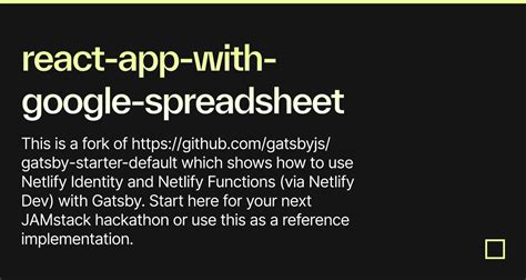 React App With Google Spreadsheet Codesandbox