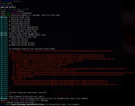 Start Does Not Work With Yarn Workspaces Issue Electron Forge GitHub