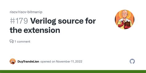 Verilog Source For The Extension · Issue 179 · Riscvriscv Bitmanip