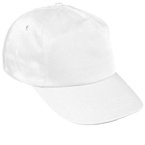 Бяла лятна работна шапка с козирка Leo 100 памук Work Wear Bg