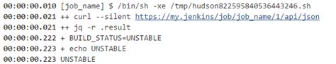 Jenkins Getting A Jobs Build Status As Post Build Variable Stack