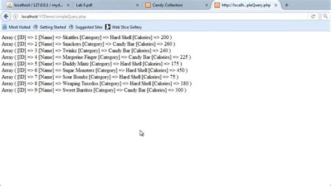 Display Mysql Query Results With Php Youtube