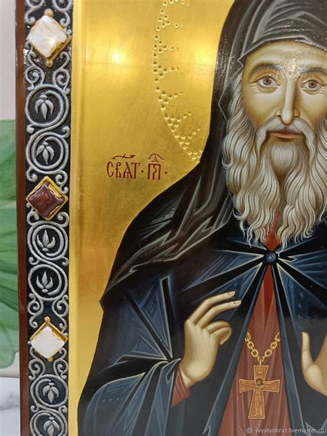 Икона Святой Преподобный Гавриил Ургебадзе в интернет-магазине Ярмарка ...