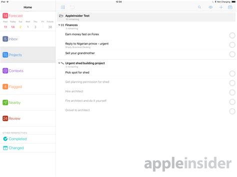 Hands On Omnifocus Update Exploits Powerful New Features In Ios 11
