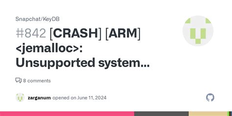 [crash] [arm] unsupported system page size · issue 842 · snapchat