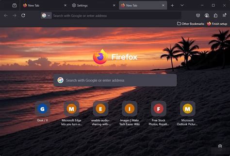 easily customize your firefox new tab with a background image make