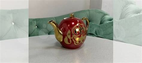 Чайник заварочный для самовара «Орнамент красный купить в Москве Хобби и отдых Авито