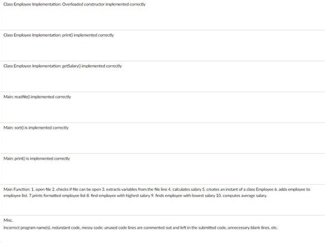 solved class employee implementation overloaded constructor