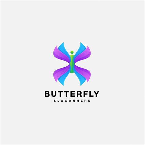 Premium Vector Butterfly Design Logo Gradient Colorful