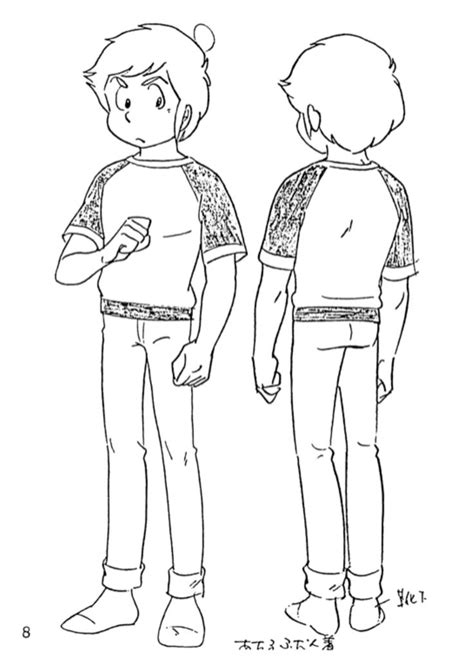 Ataru Moroboshi Urusei Yatsura Character Model Sheet Character Model Sheet Character Modeling