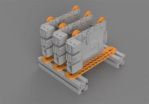 2020 Raspberry Pi 4 Vertical Stand Alone Cluster Supporto Verticale Per Profilo 2020 By
