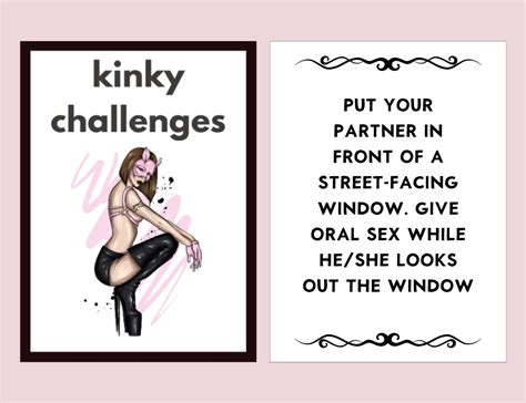 Sex Games 50 Sex Kinky Challenges Printable Kinky Sex Game For Couples Etsy