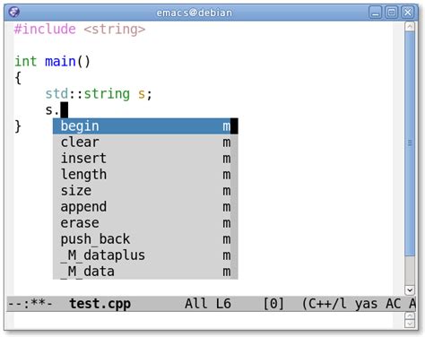 Emacs Code Completion For Cc Stack Overflow