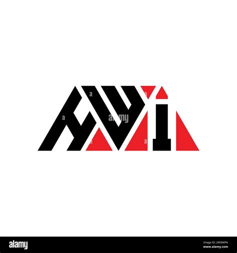 HWI Triangle Letter Logo Design With Triangle Shape HWI Triangle Logo Design Monogram HWI