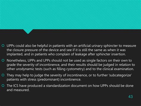 Basics Of Urodynamic Tests For Lower Urinary Tract Obstruction And